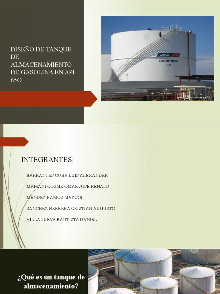 Diseño de Tanque de Almacenamiento de Gasolina en Api 650 | PDF