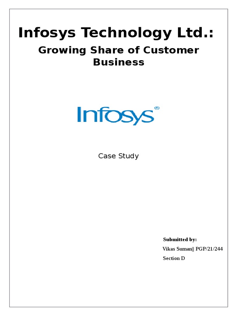Infosys Case Study: E-Procurement Solutions | PDF | Sales | Business