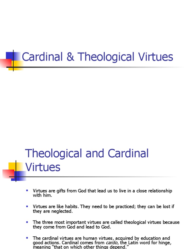 Cardinal Theological Virtues-1 | PDF