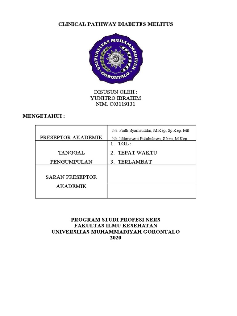Clinical Pathway Diabetes Melitus | PDF