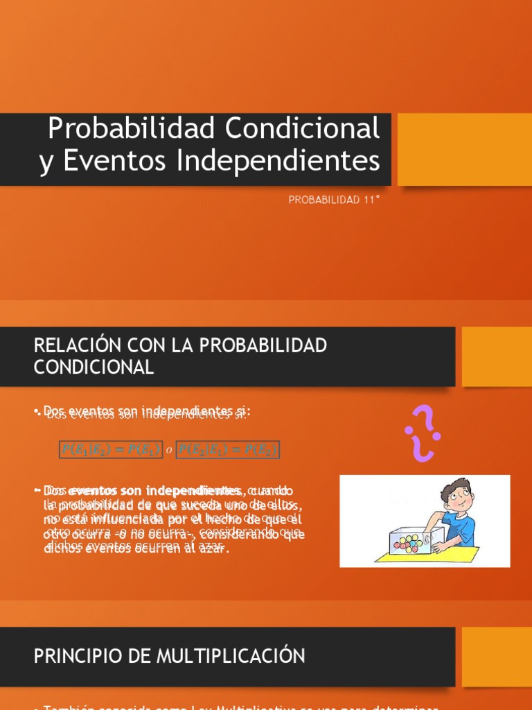 Probabilidad Condicional y Eventos Independientes | PDF | Probabilidad ...