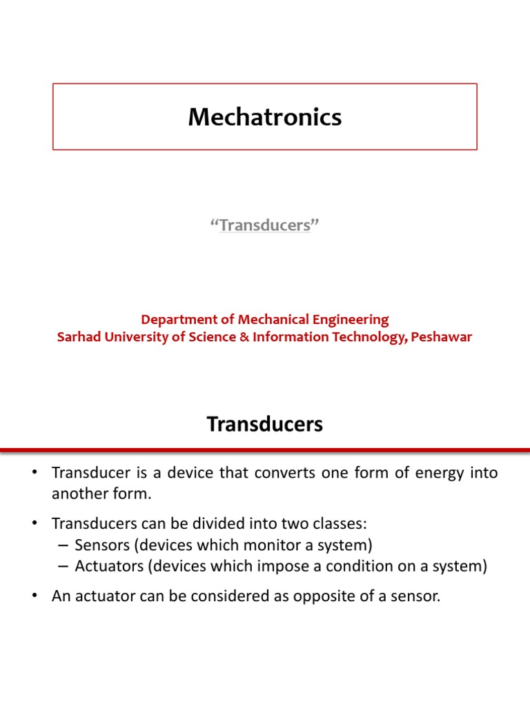 Week 2 Mechatronics Pdf Sensor Accuracy And Precision