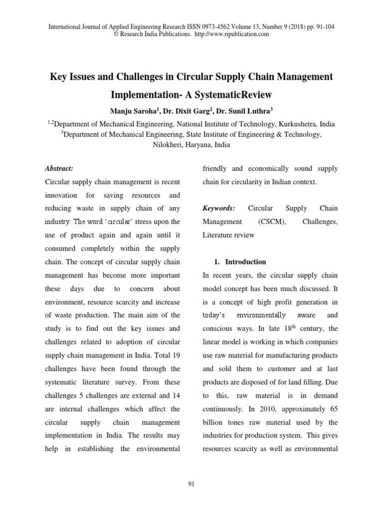 Key Challenges | PDF | Supply Chain Management | Supply Chain