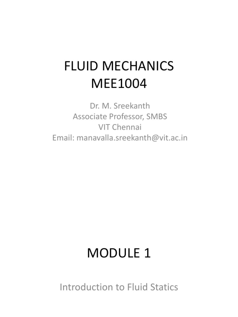 Fluid Mechanics PDF | PDF | Buoyancy | Fluid Dynamics