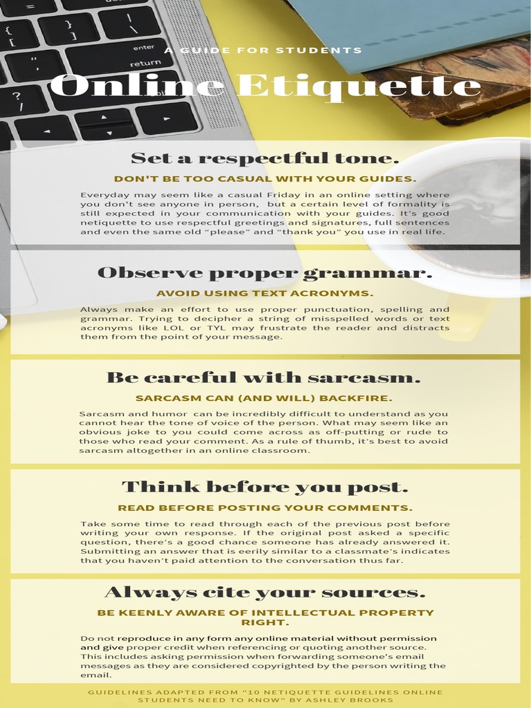 Online Etiquette: Set A Respectful Tone | PDF