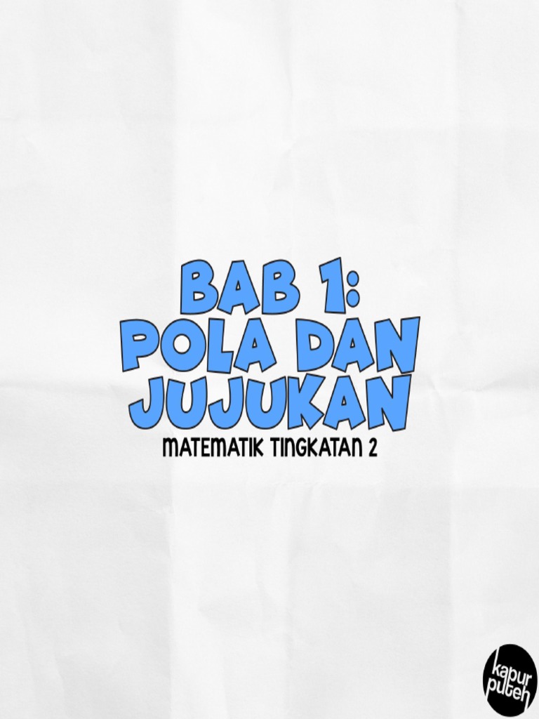 (Ebook) Bab 1 - Pola Dan Jujukan (Form 2) PDF | PDF
