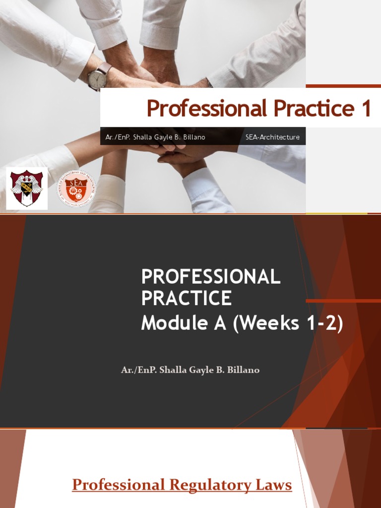 Proprac1 - Module A - Ra 9266 Et Al | PDF | Licensure | Architect