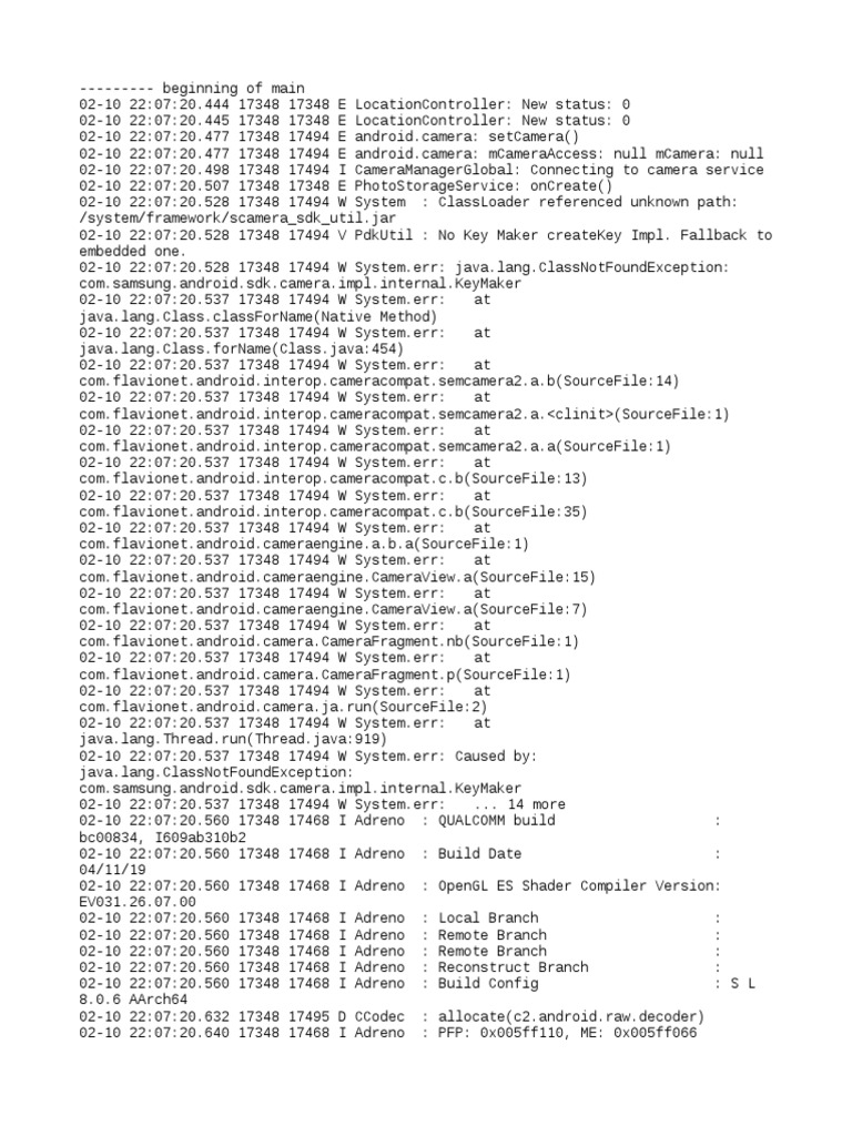 Logcat 1581365240126 | PDF | Computer Architecture | Software Engineering