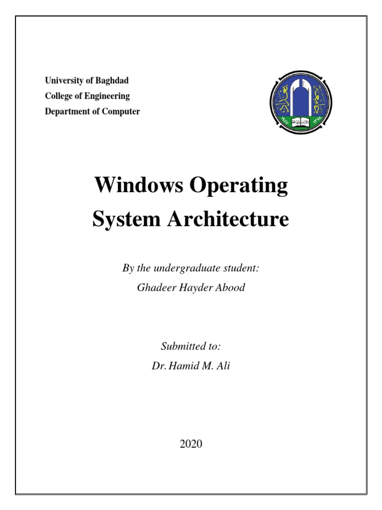 Windows OS Architecture by Ghadeer Hayder Abood | PDF | Operating ...