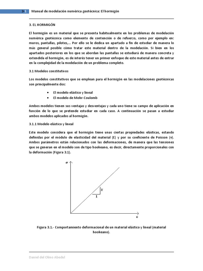 Modelacion Numerica Hormigon | PDF | Elasticidad (Física) | Hormigón