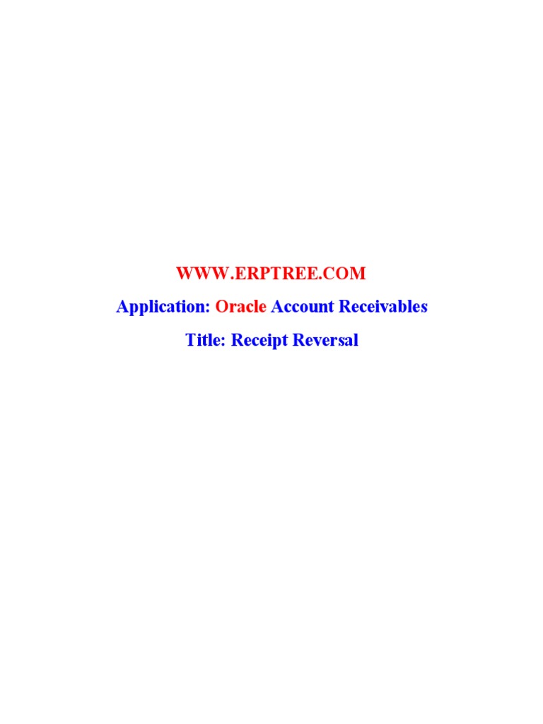 Oracle AR Debit Memo Reversal Guide | PDF | Business