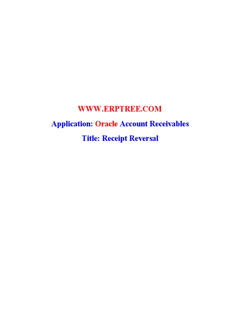 Erp Receipt Reverse | PDF | Receipt | Invoice