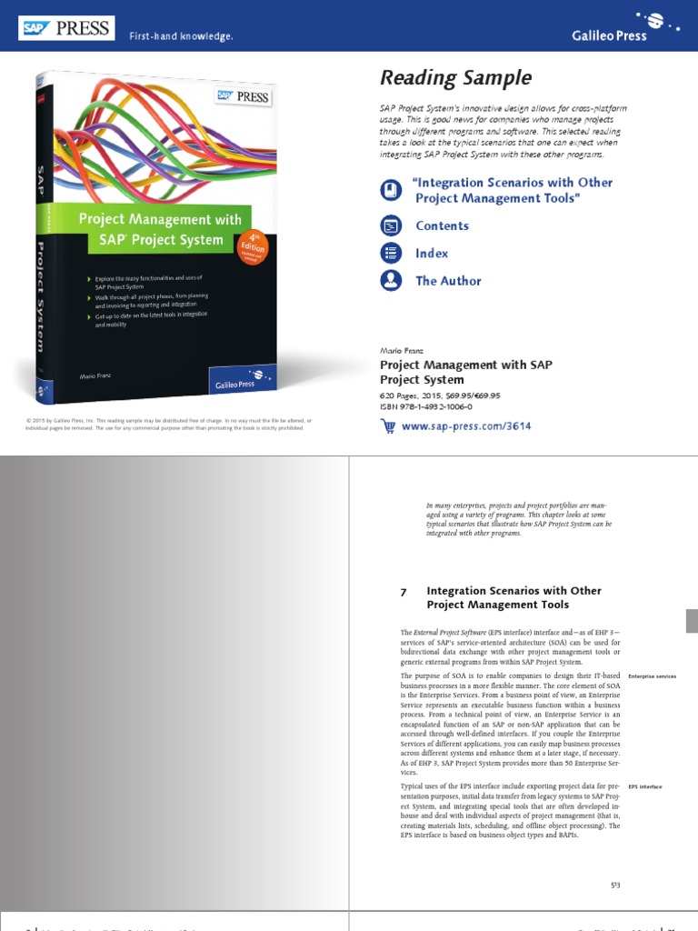 Reading Sample: "Integration Scenarios With Other Project Management ...