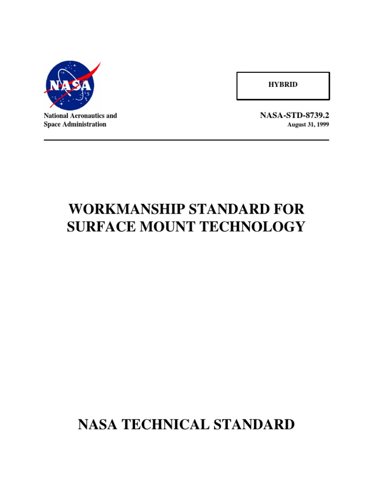 Nasa STD 8739 2 PDF | PDF | Printed Circuit Board | Solder