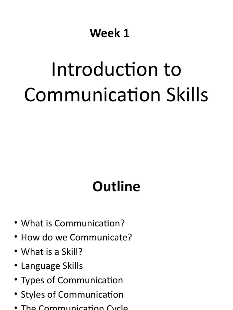 Effective Communication in the Workplace: An Introduction to ...