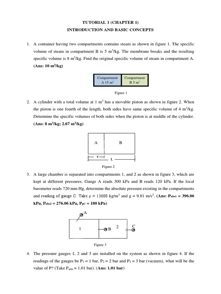 Thermodynamics Problem Set Solutions | PDF | Pressure Measurement | Pressure