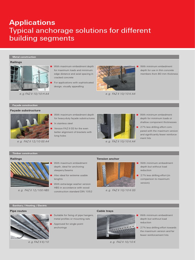 Optimized Anchoring Solutions for Construction | PDF | Building ...
