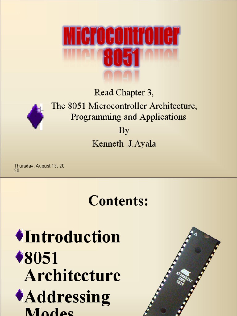 Read Chapter 3, The 8051 Microcontroller Architecture, Programming and Applications by Kenneth ...