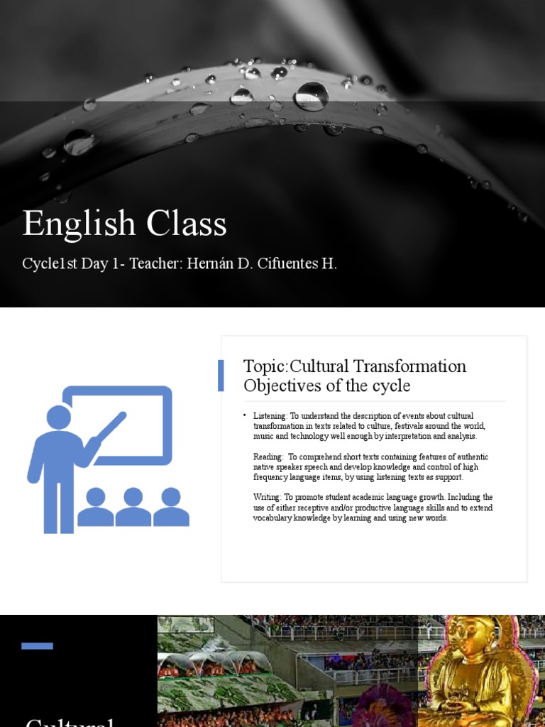 1er Clase Ciclo 1 Dia 1 Once Pdf