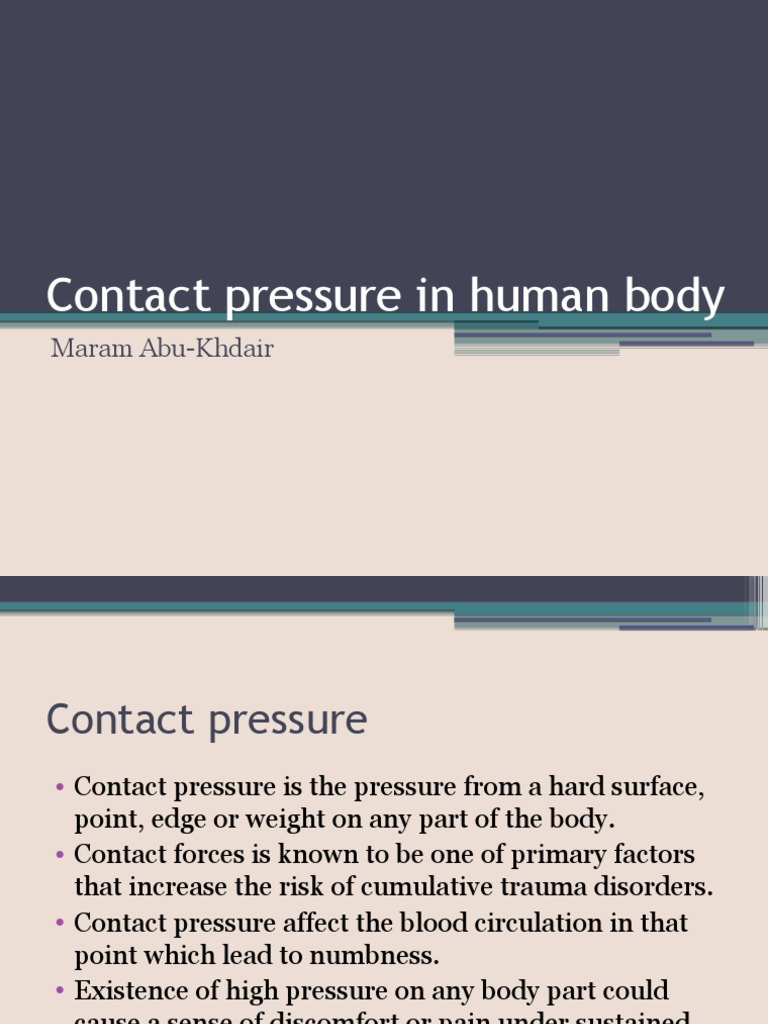 Contact Pressure in Human Body Analysis | PDF | Foot | Knee