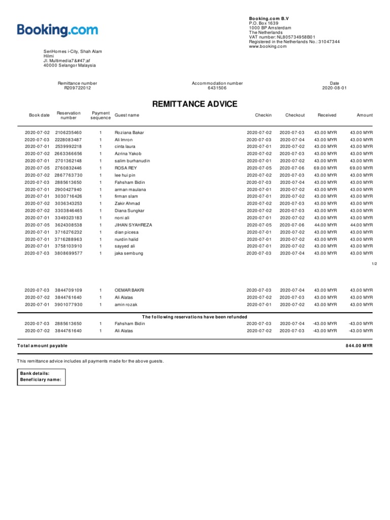 Remittance - Advice 6431506 9722012 | PDF