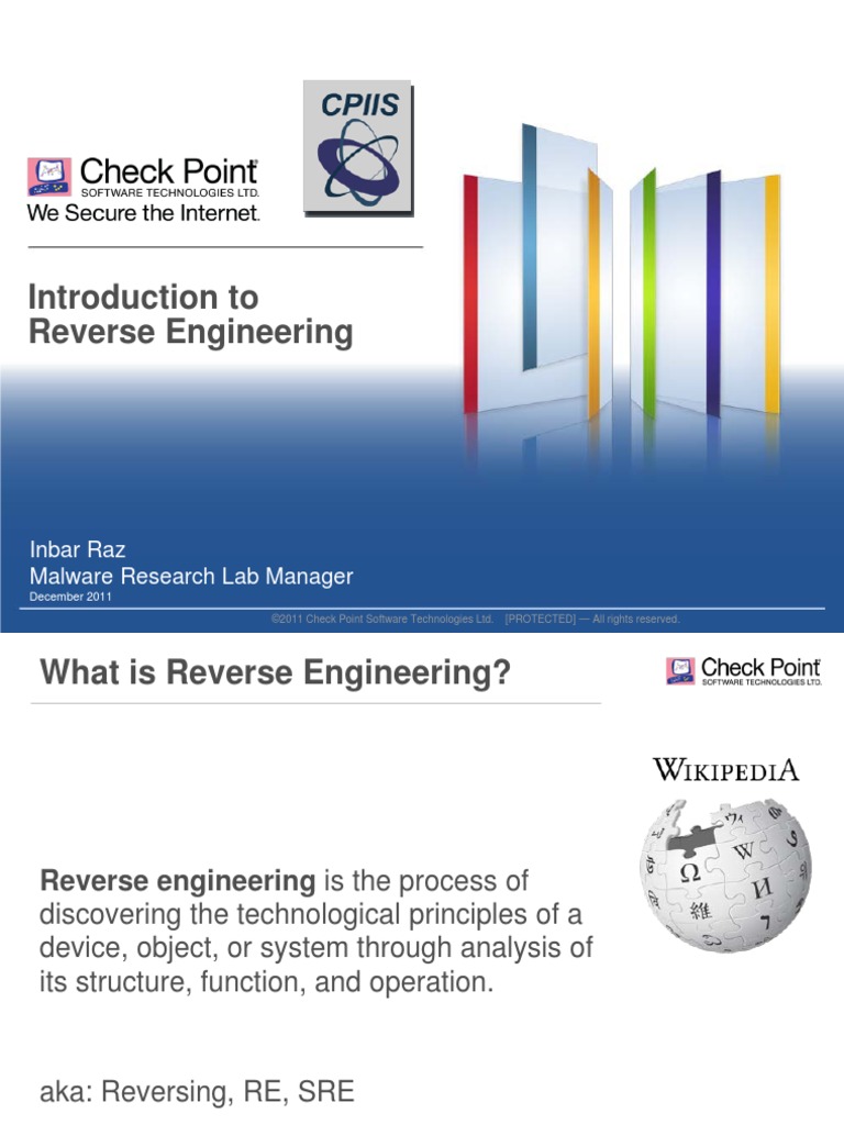 Introduction To Reverse Engineering PDF | PDF | Software Development | Computer Programming