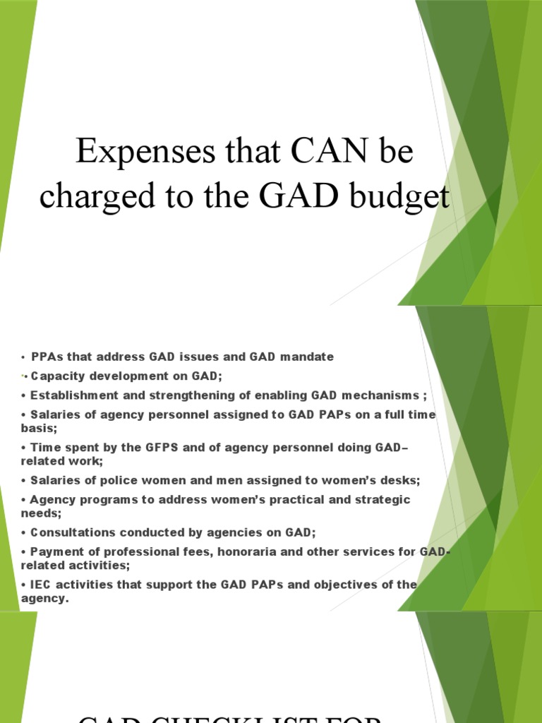 Expenses That CAN Be Charged To The GAD Budget | PDF | Microfinance ...