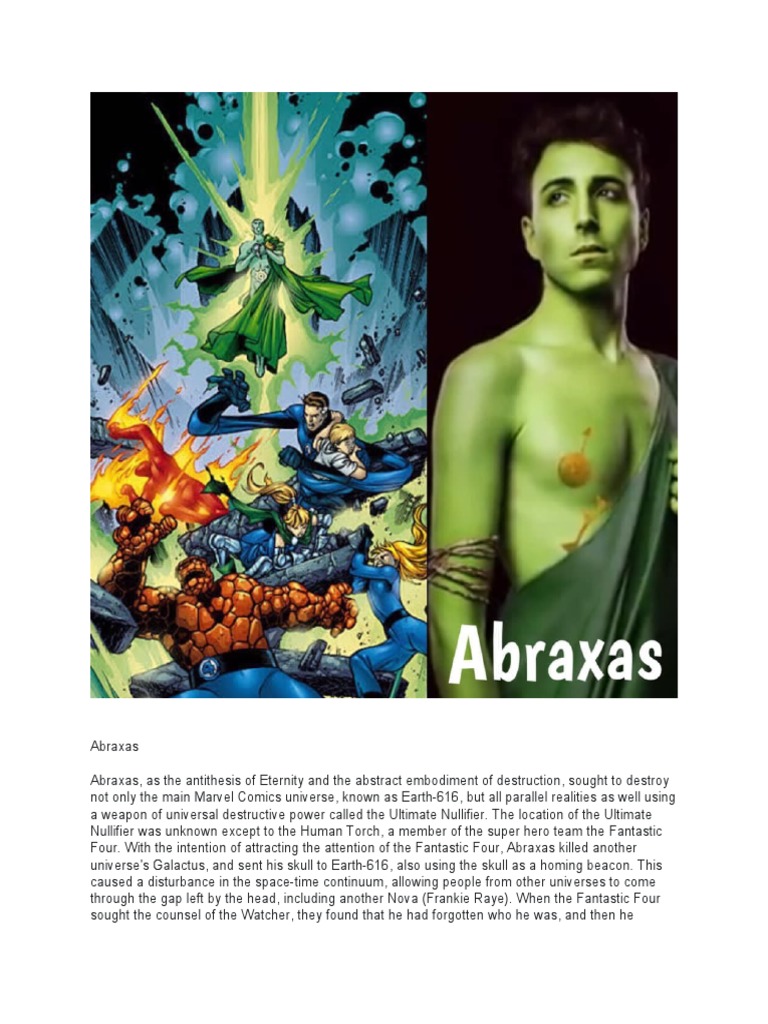 Abraxas | PDF | Comics Characters | Marvel Comics Characters