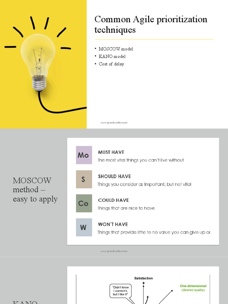 Agile Prioritization Techniques Scribd Pdf