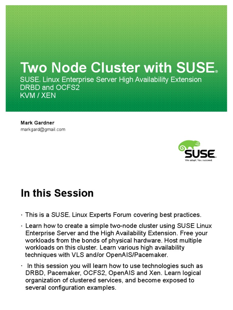 Tut7320 PDF | PDF | Computer Cluster | Operating System