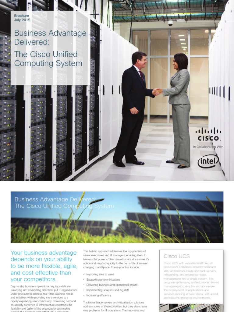 UCS Benefits - Business - Delivered - Cisco - Ucs | PDF | Big Data ...