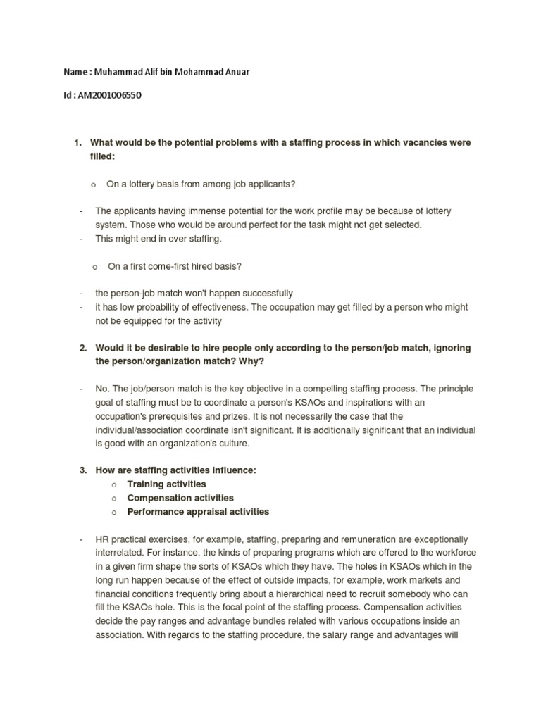 Muhammad Alif B. Mohd Anuar | PDF | Employment | Labor