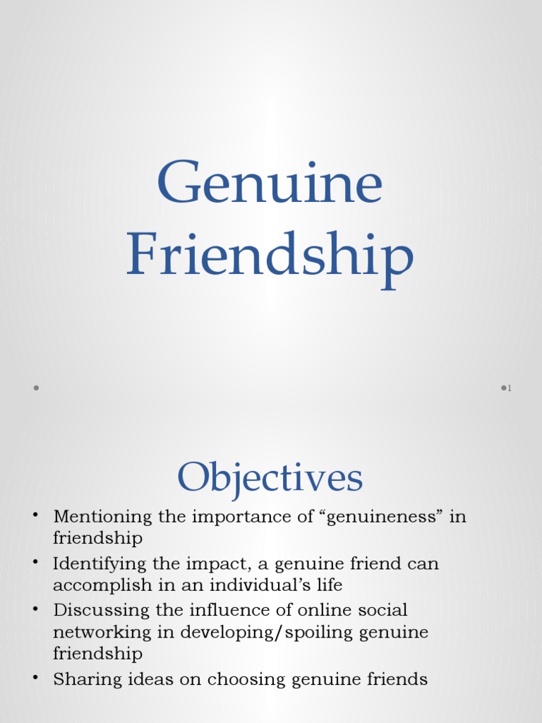 17 - LSDP - Genuine Friendship | PDF | Friendship | Action (Philosophy)