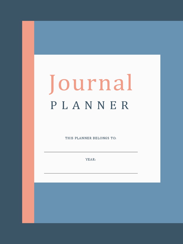 Editable Journal Planner Template - A4 PDF | PDF