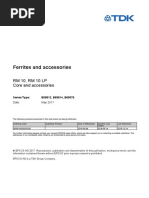 N87 Ferrite Material Datasheet | PDF | Inductance | Inductor