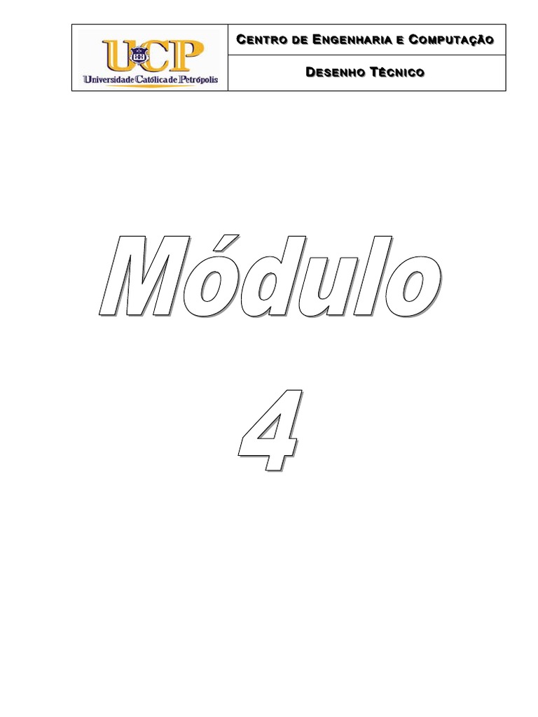 Desenho Técnico - Módulo 4 | PDF | Desenho técnico | Caixa alta e caixa ...