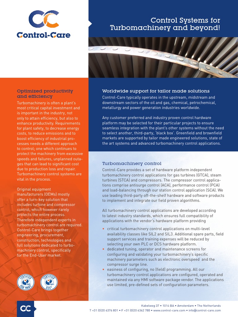 Control Systems For Turbomachinery and Beyond!: Optimized Productivity ...