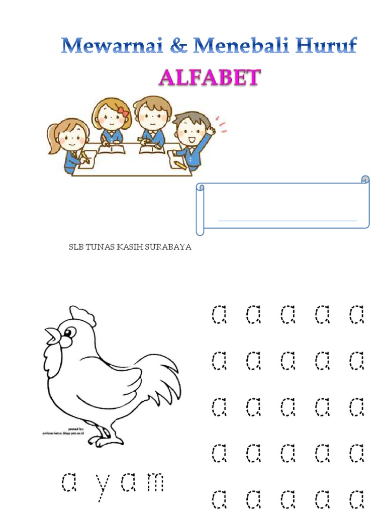 Mewarnai Dan Menebali | PDF