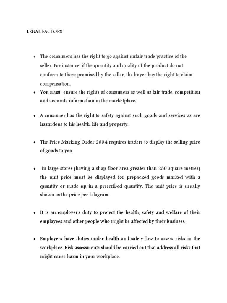 Legal Factors | PDF