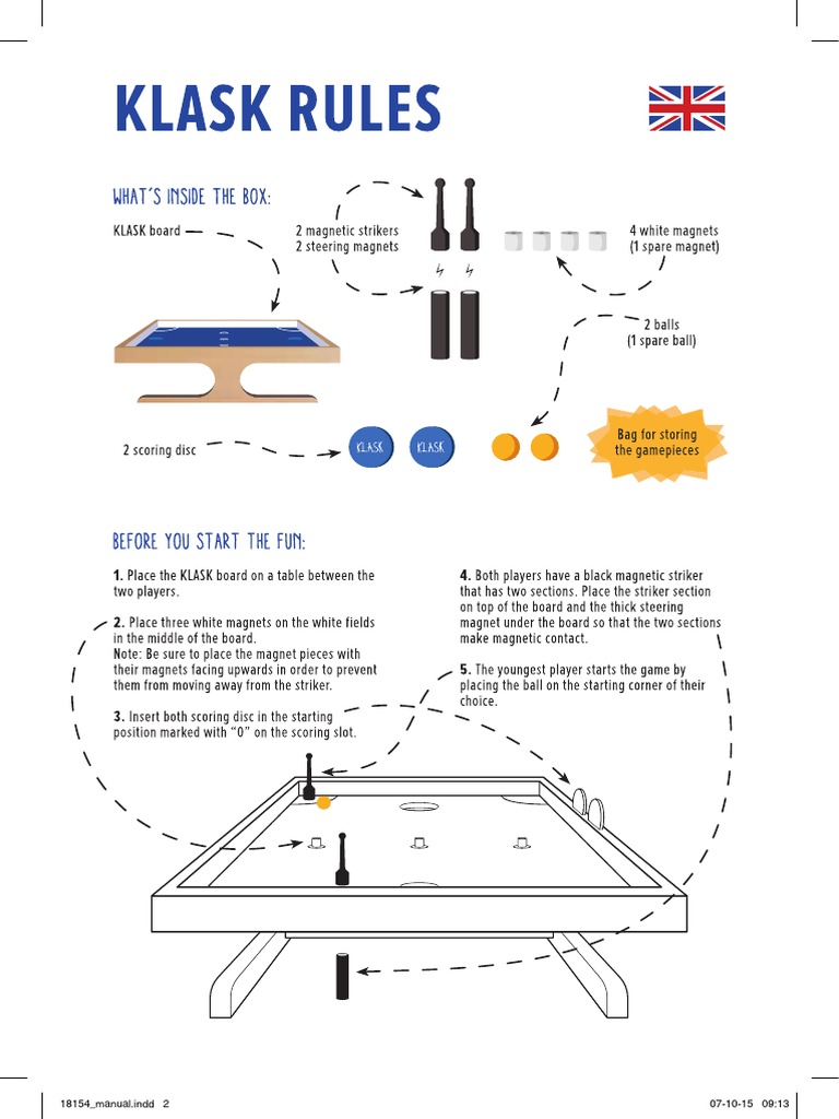 KLASK Rules UK | PDF