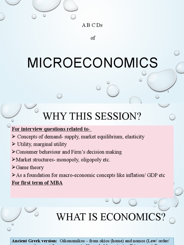 Micro-Economics 2019 | PDF | Microeconomics | Demand