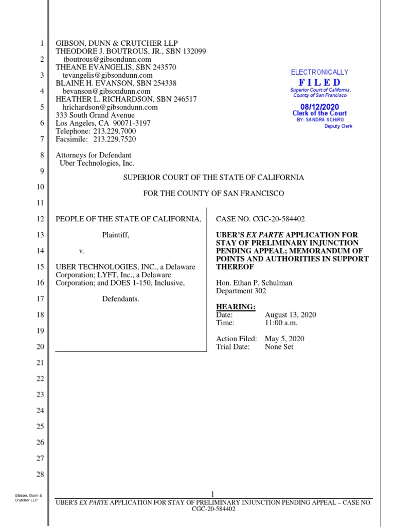 Ex Parte | PDF | Injunction | Ex Parte