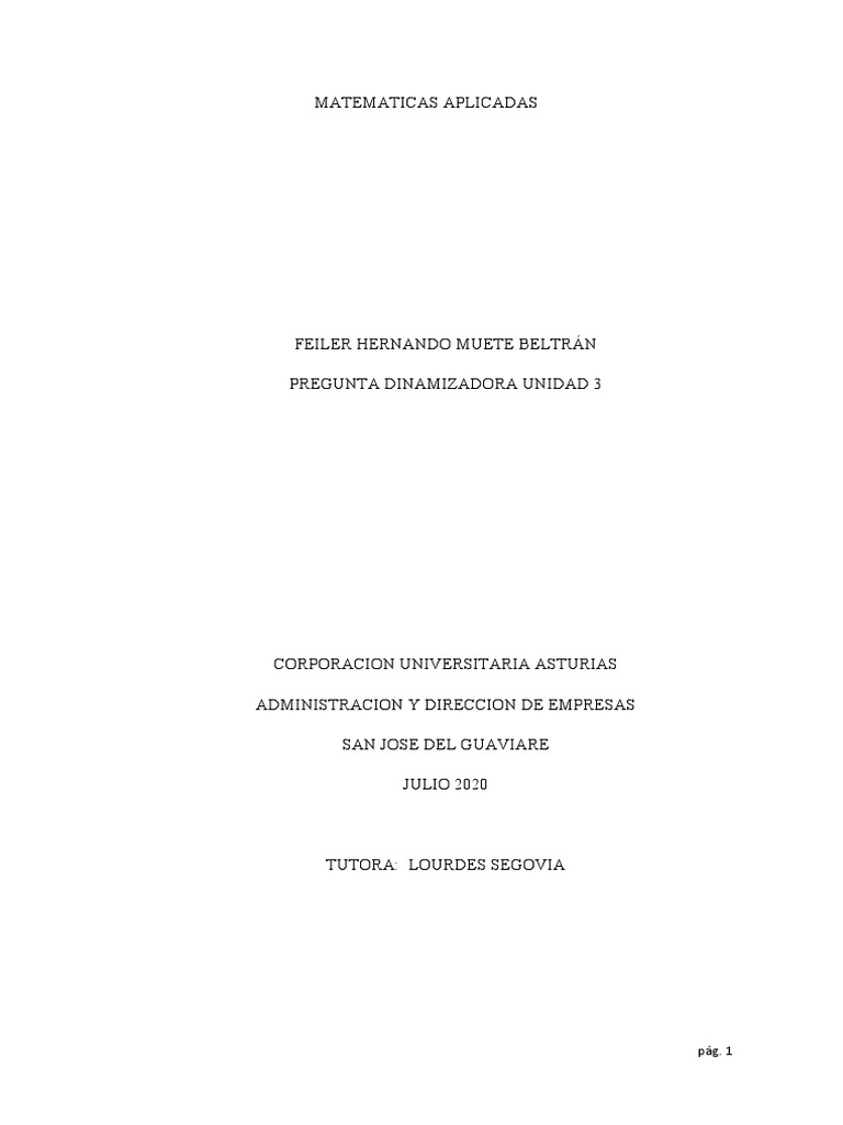 Solucion Pregunta Dinamizadora Unidad 3 | PDF | Espacio vectorial ... Solucion Pregunta Dinamizadora Unidad 3 | PDF | Espacio vectorial ...