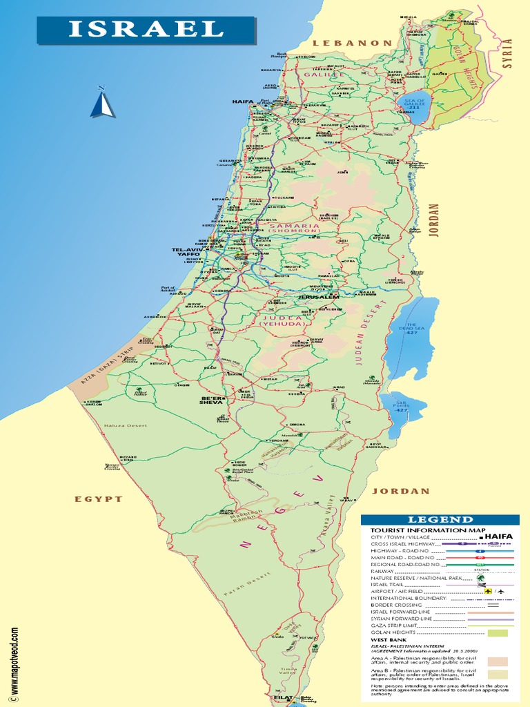 MapOfIsrael1 PDF | PDF | Galilee