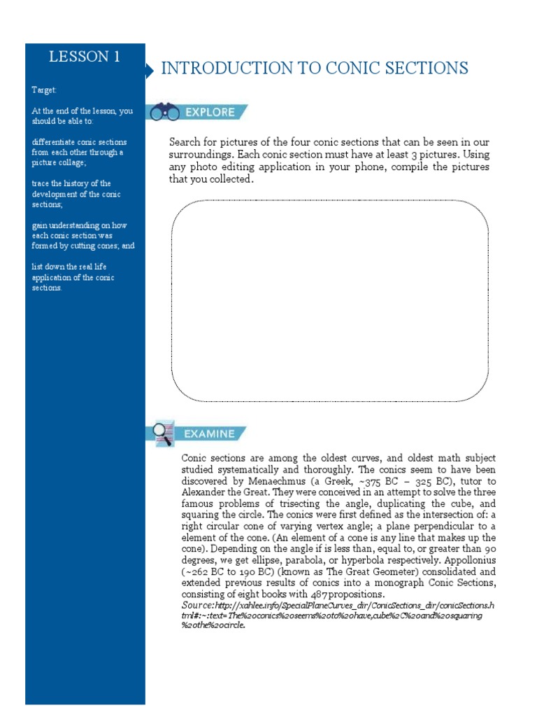 Understanding Conic Sections and Their Applications | PDF | René ...