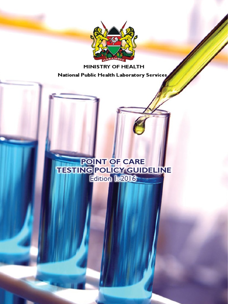 Point of Care Testing Policy Guideline: Edition 1: 2016 | PDF | Audit ...