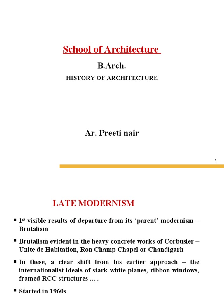 Late Modernism | PDF | Modernism | Art Media
