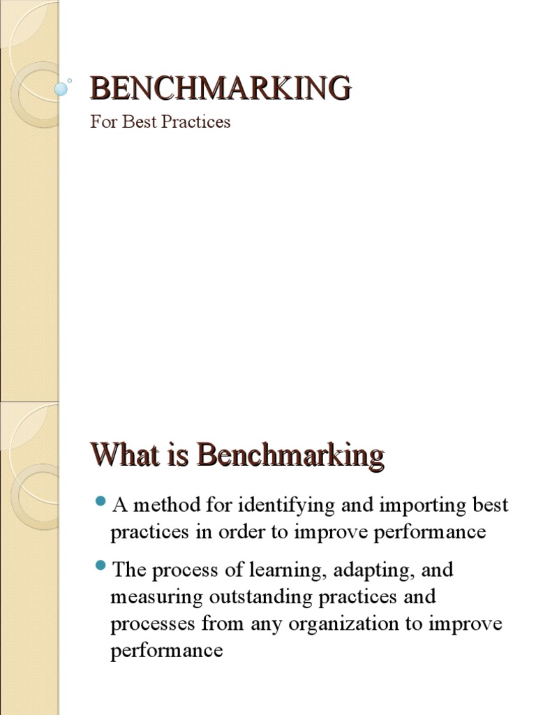 Benchmarking | PDF | Benchmarking | Business