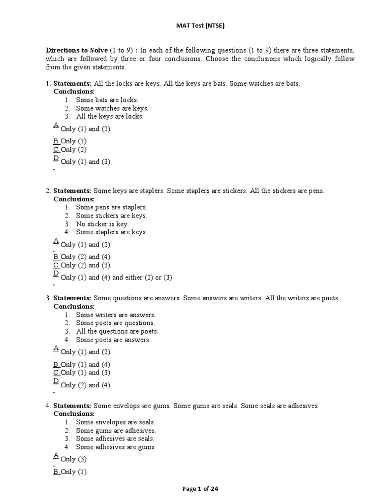 Non-Verbal Test | PDF | Dice