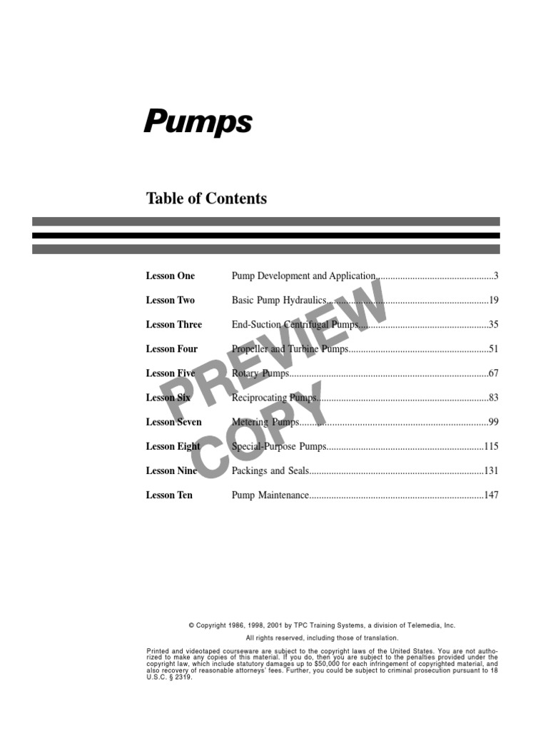 305 Pumps Course Preview | PDF | Pump | Paint